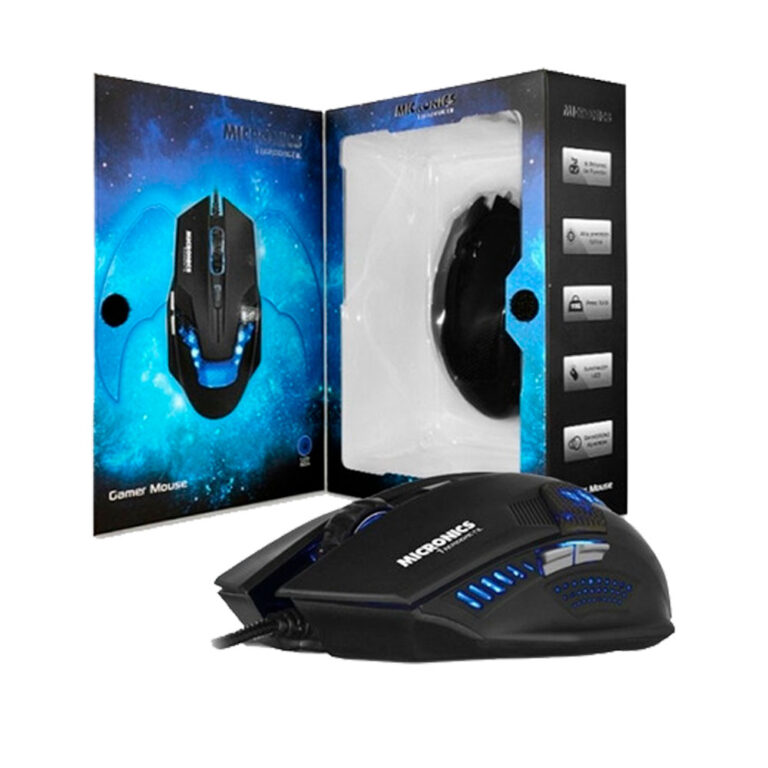 MOUSE MICRONICS THERODACTIL MIC M815K GAMER USB 3LEDS - Compucentro